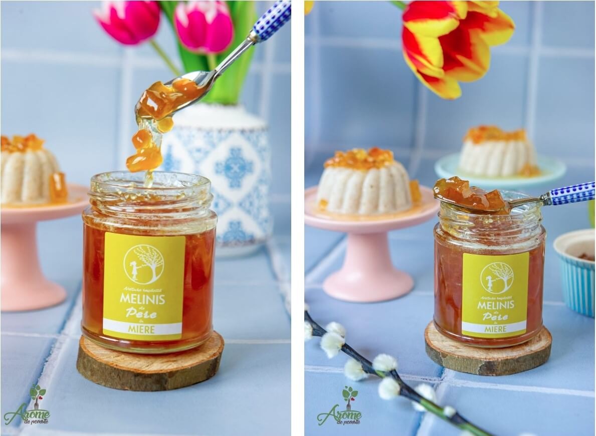 Wholemeal semolina pudding with coconut and pear melinis – vegan